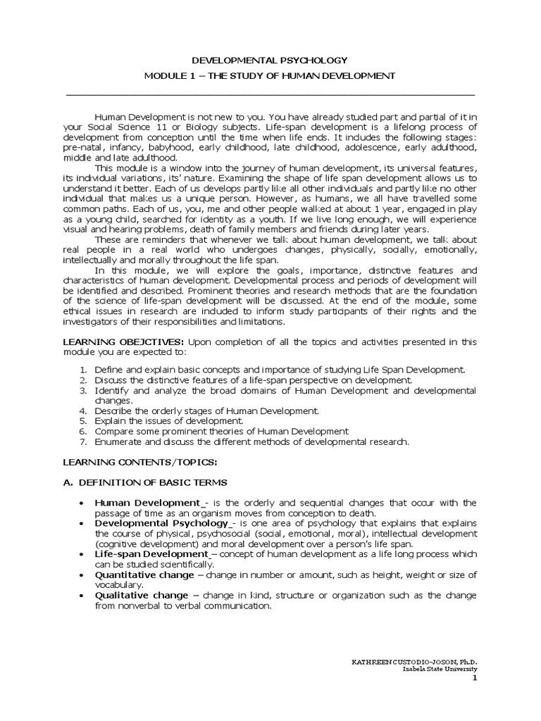 Chapter 1-STUDY-OF-HUMAN-DEVELOPMENT | PDF
