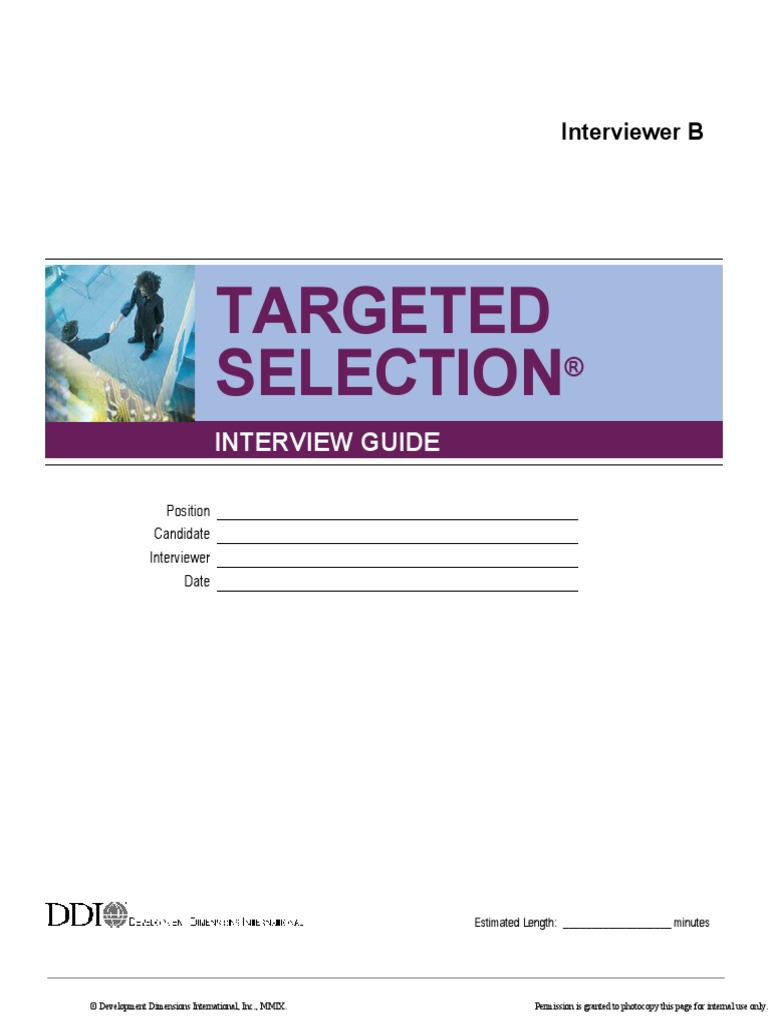 Interview Guide B | PDF