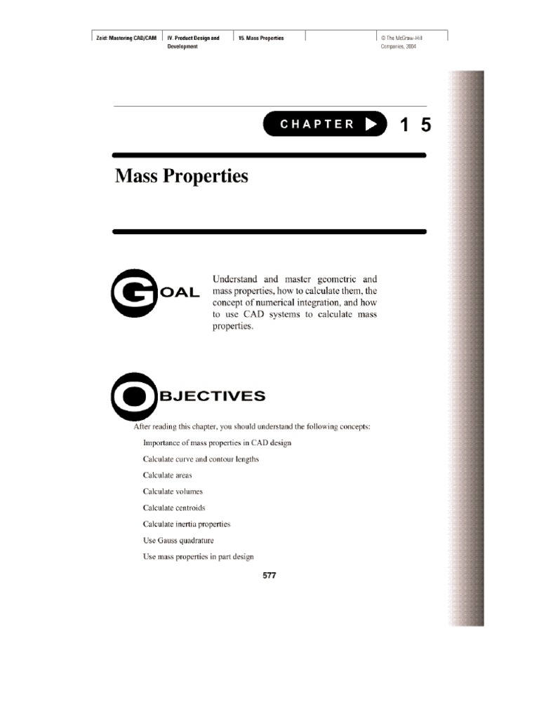 Geometric - Mass Properties | PDF