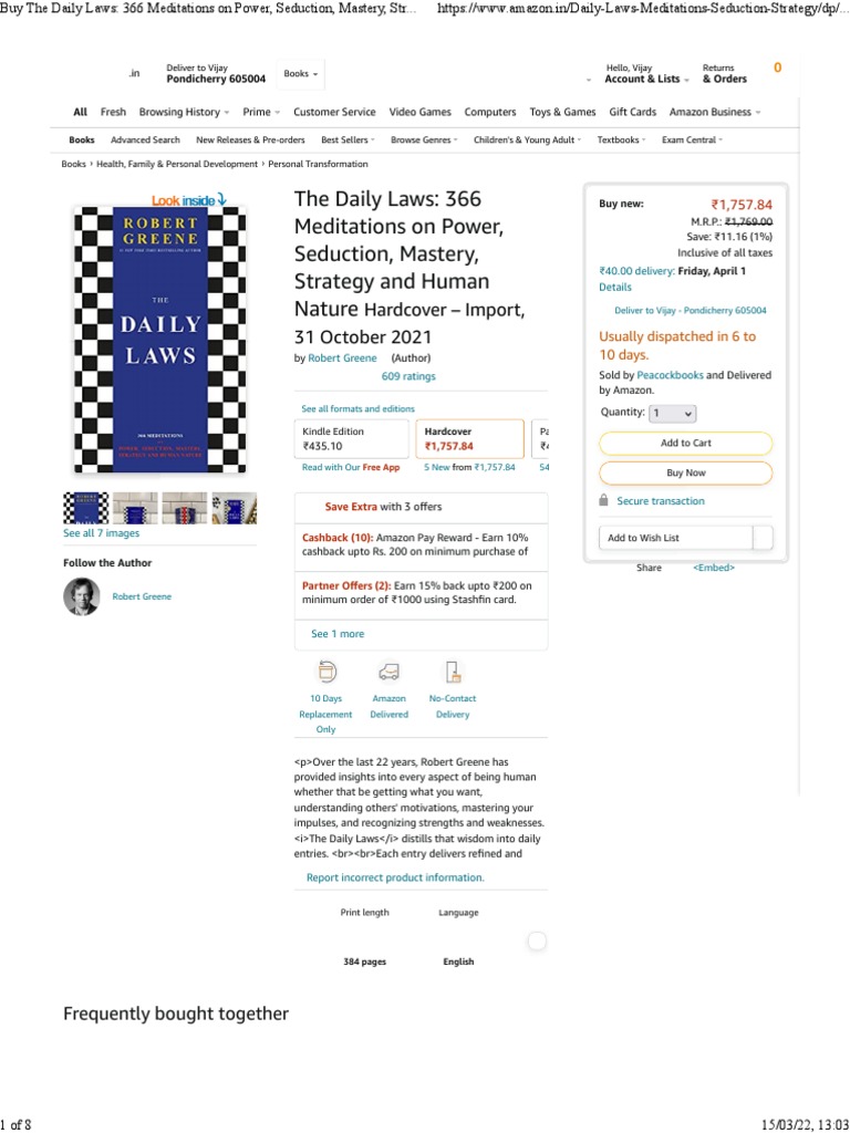 Buy The Daily Laws 366 | PDF