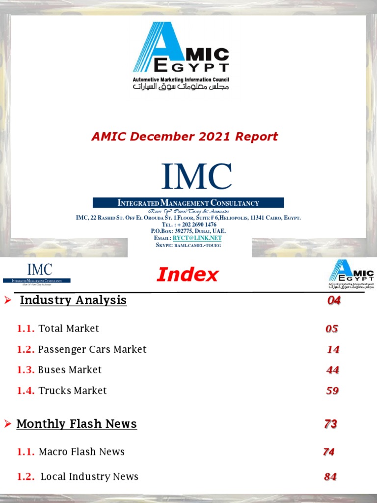 Amic December 2021 Pdf Report Pdf Nissan Renault