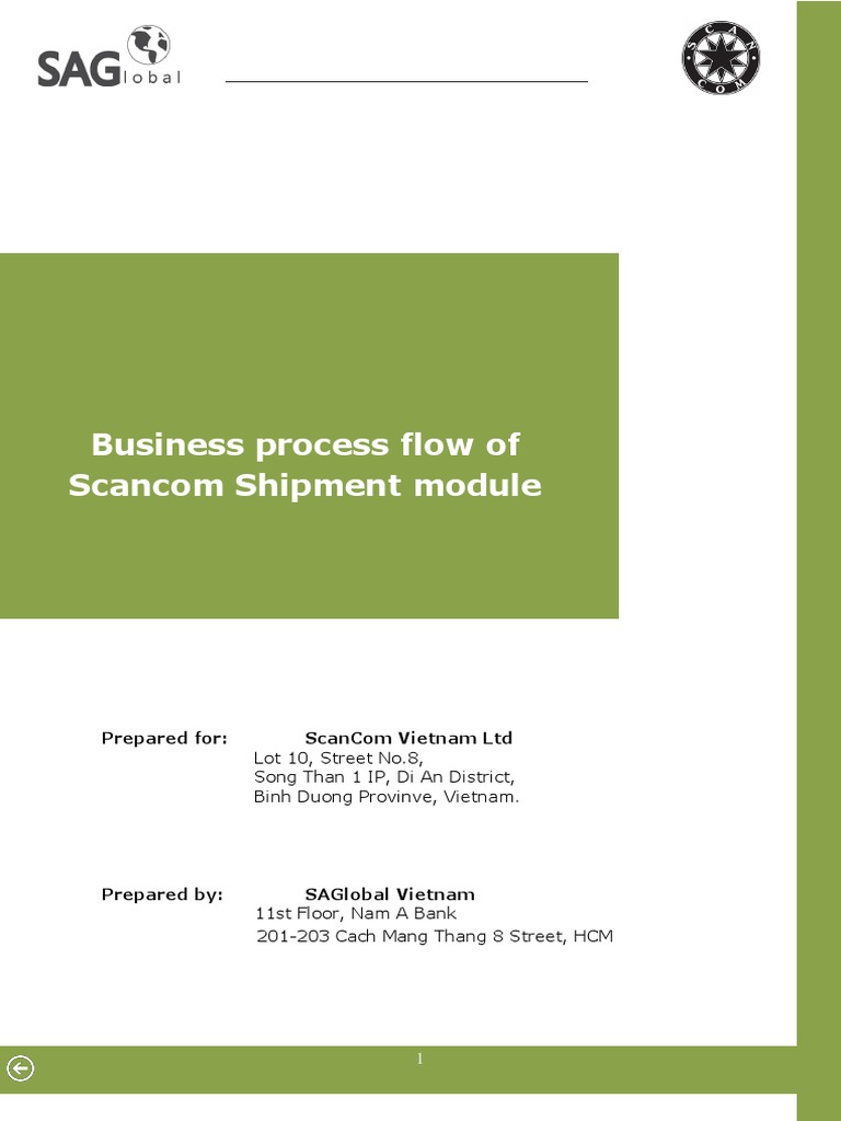Shipment Business Process Flow Document-SAG | PDF | Receipt | Bill Of ...