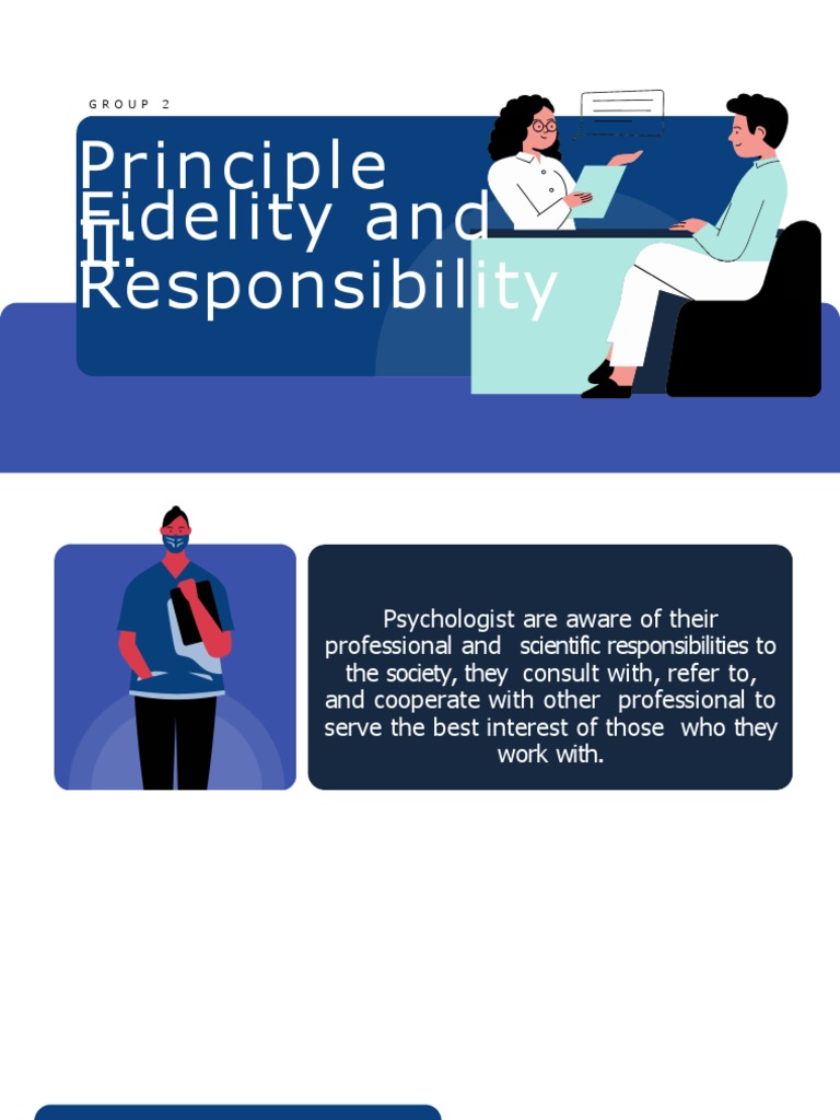 Principle II Fidelity and Responsibility | PDF | Psychology ...