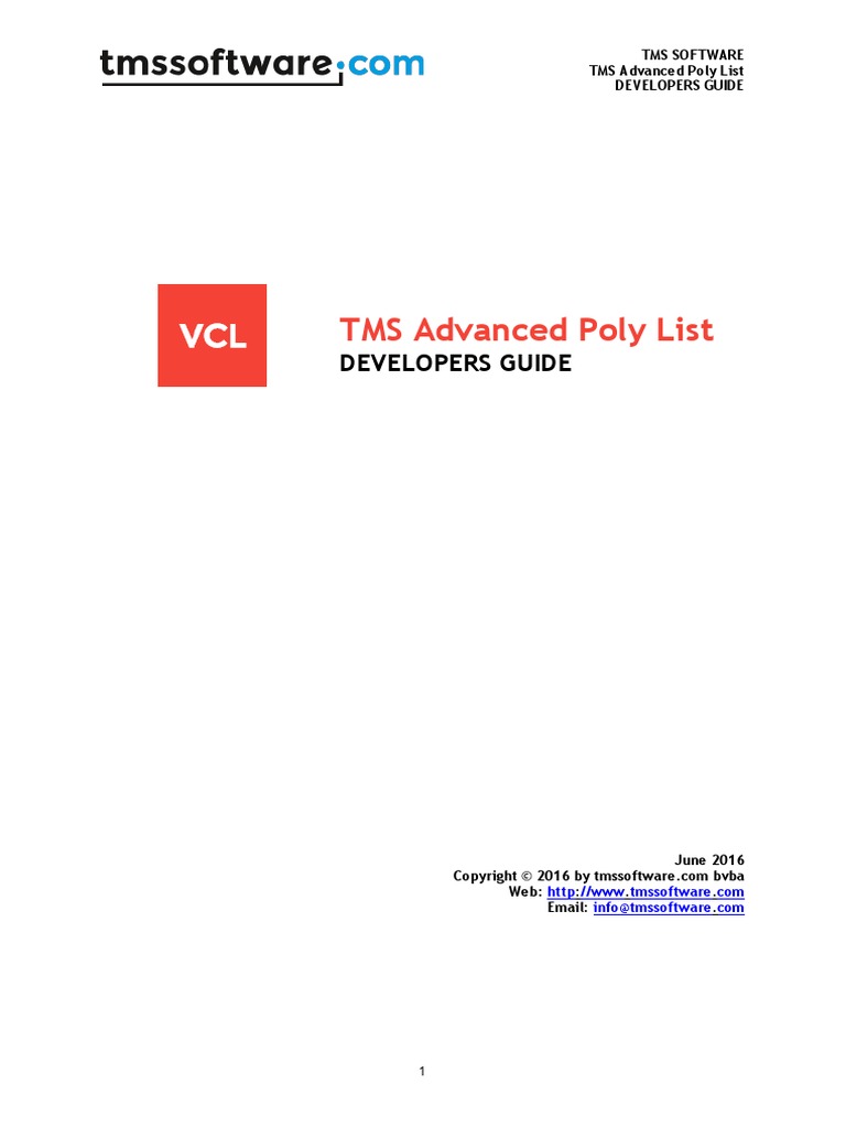 TMS Advanced Poly List | Download Free PDF | Class (Computer Programming) | Subroutine