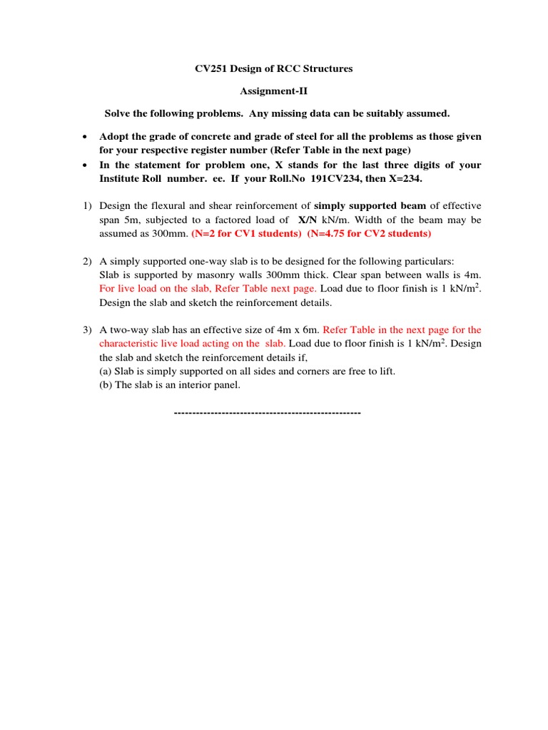 RCC Assignment 2 | Download Free PDF | Civil Engineering | Composite Material