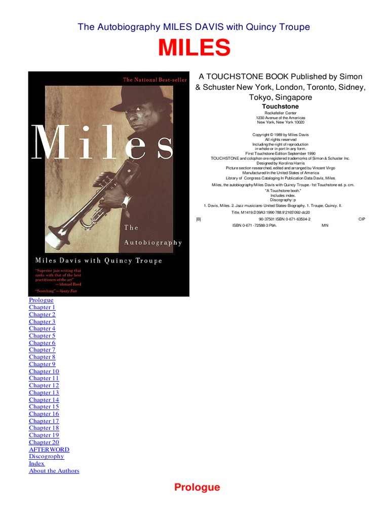 Miles - The Autobiography | PDF