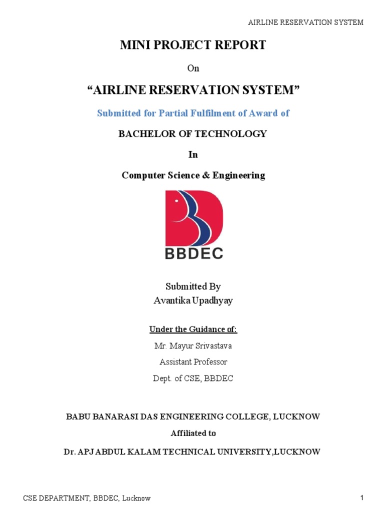 Mini Project Report: Submitted For Partial Fulfilment of Award of | PDF ...