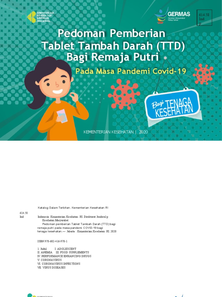 Pedoman TTD untuk Remaja Putri Pandemi | PDF