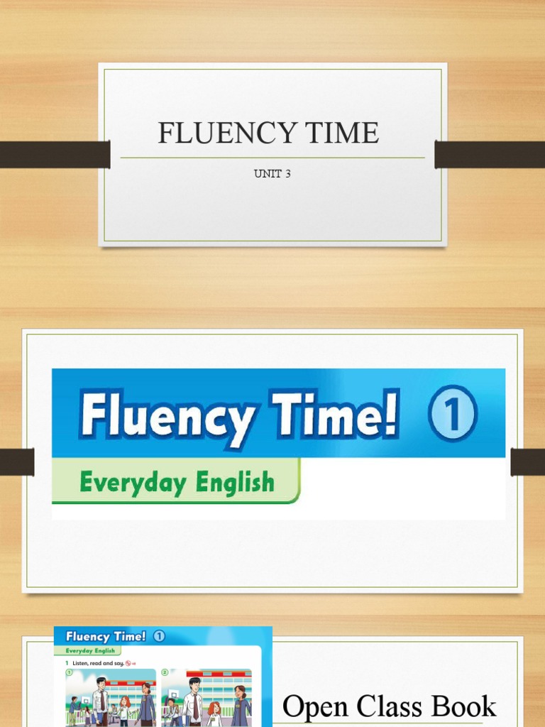 Power Point FF1 Fluency Time Unit 3 & Review Uni 1-3 | PDF