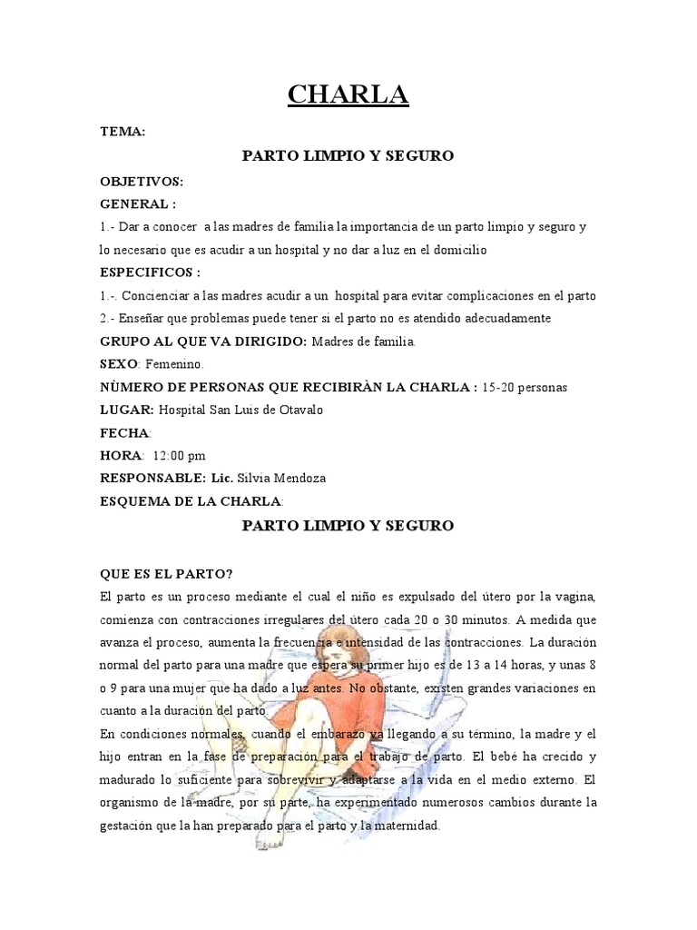 Charla Parto Limpio y Seguro 2009 | PDF | Parto | El embarazo