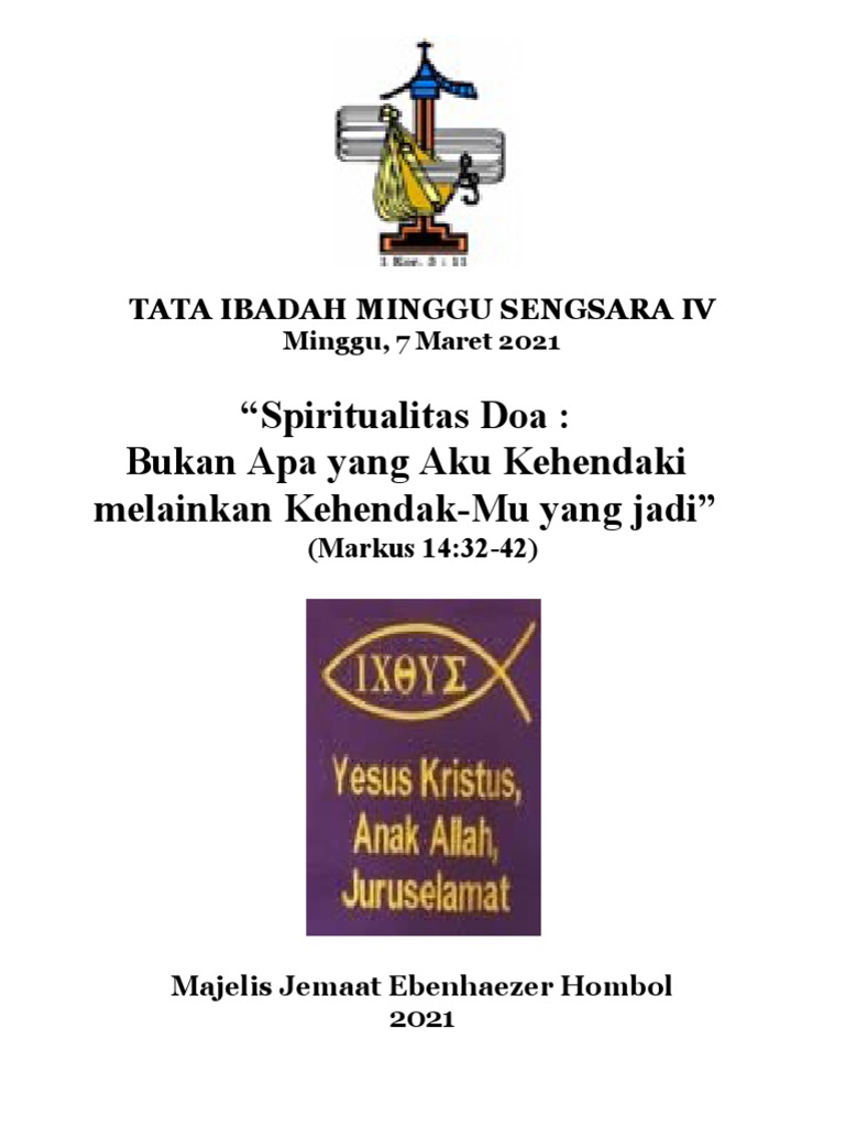 Minggu Sengsara 4 - Edit | PDF