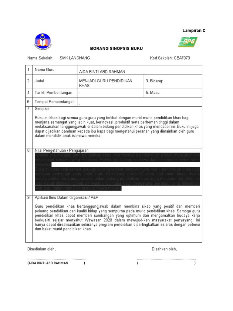 Sinopsis Buku SPLKPM | PDF