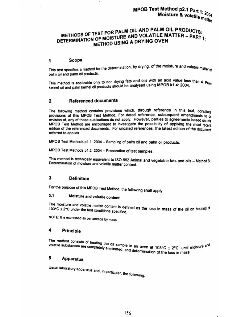 MPOB p2.1 Moisture MPOB | PDF