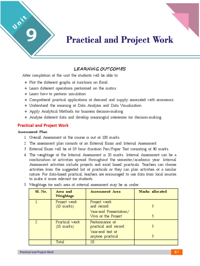 Chapter9 Practical Project Work | PDF