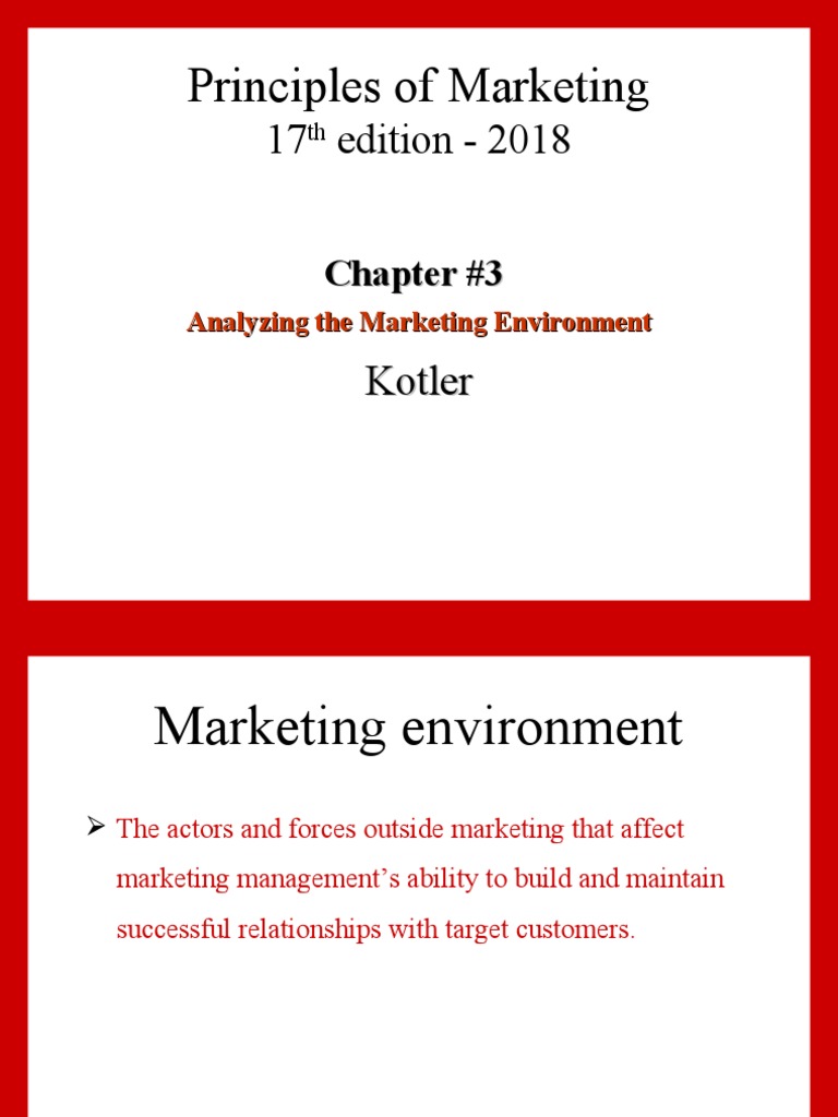 Principles of Marketing: 17 Edition - 2018 | PDF