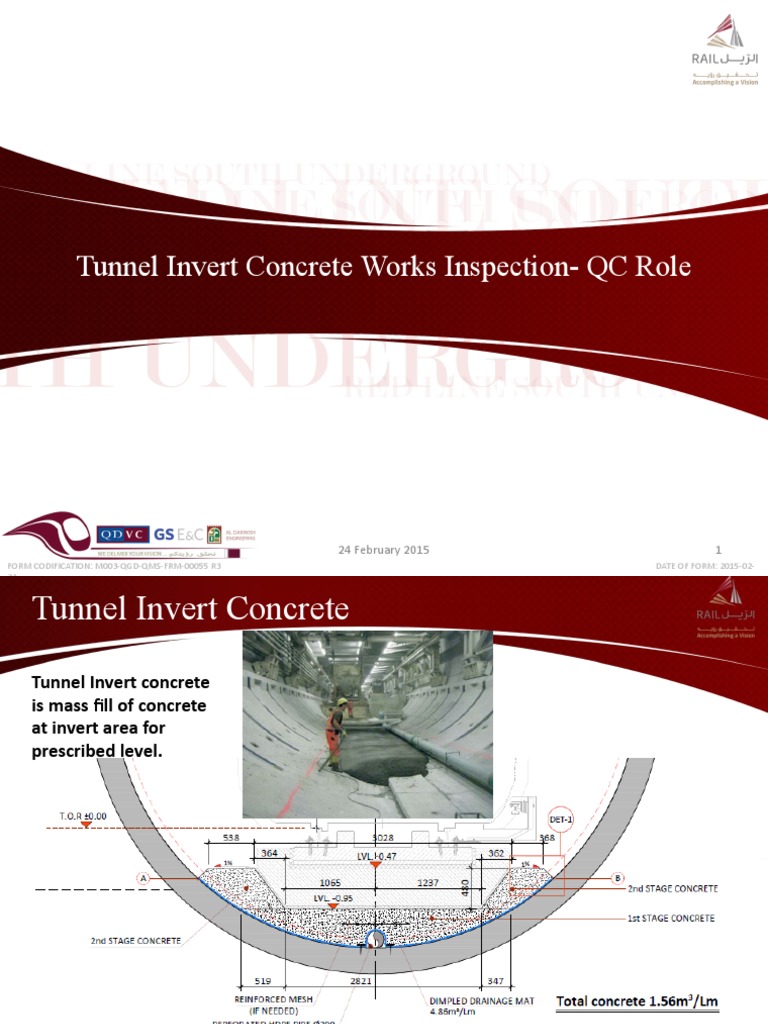 Tunnel Invert Concrete | PDF | Concrete | Economic Sectors