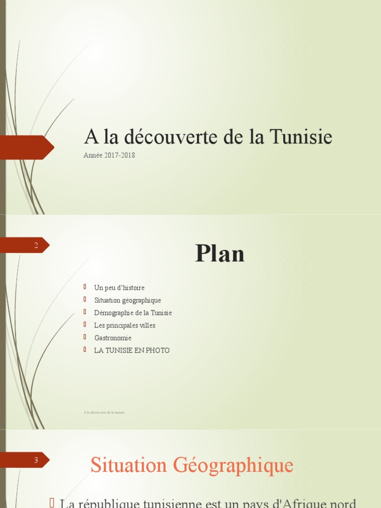 A La Découverte de La Tunisie | PDF | Tunisie | Mer Méditerranée