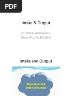 3 - Intake Output Chart | PDF