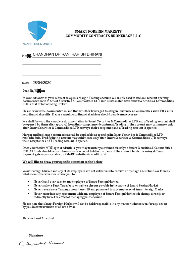 SMART Declaration Form | PDF