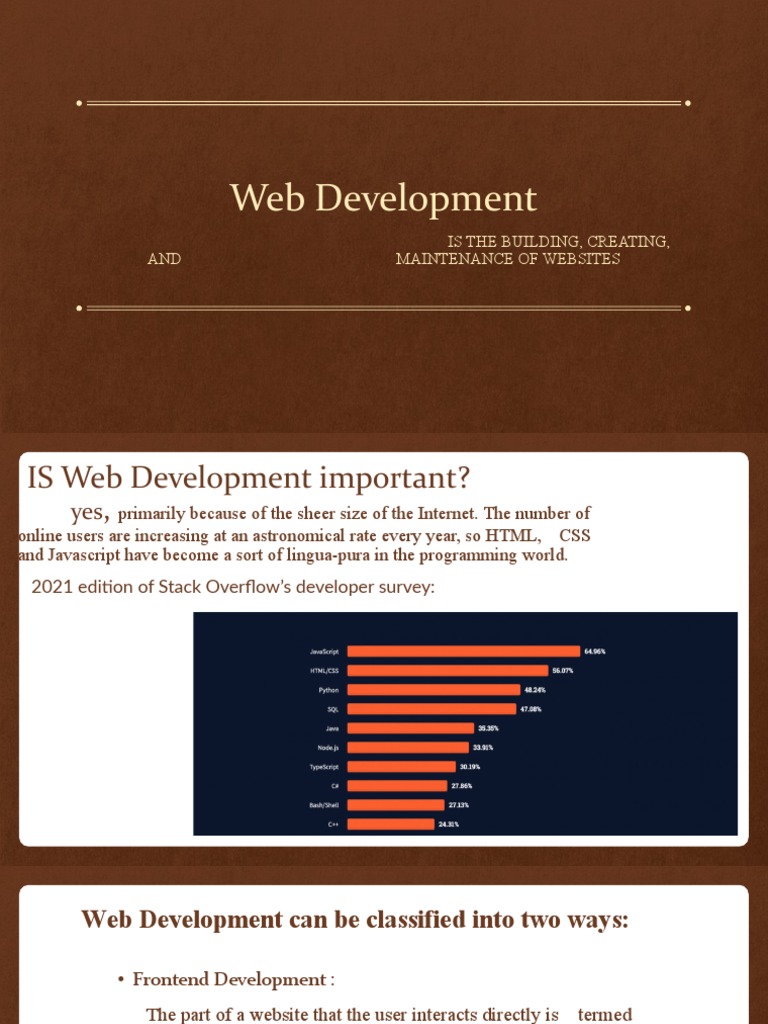 Web Development: Is The Building, Creating, AND Maintenance of Websites ...