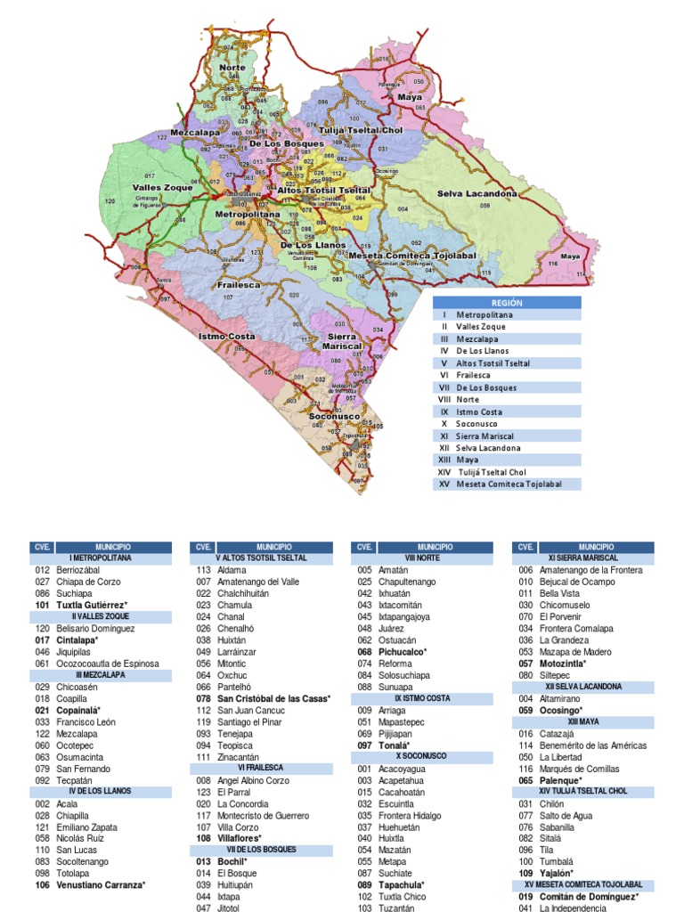 15 Regiones de Chiapas, 2012