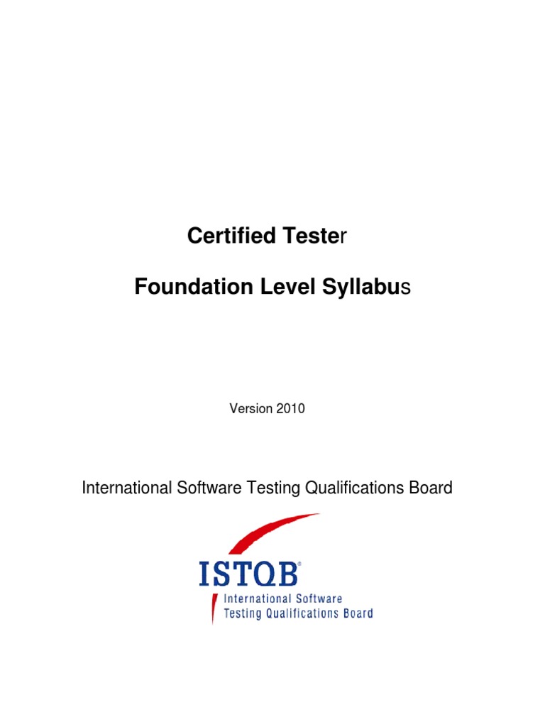 ISEB ISTQB Foundation Syllabus | PDF | Software Testing | Software Bug