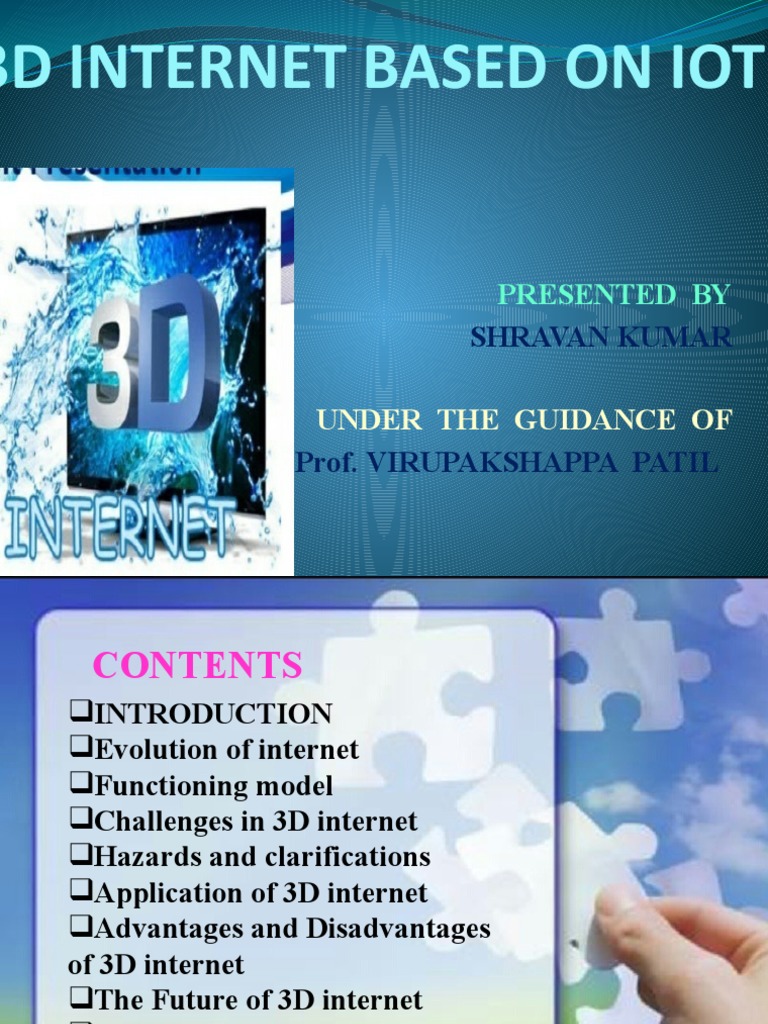 3D Internet Based on IoT: Presentation on Evolution, Functioning Model ...