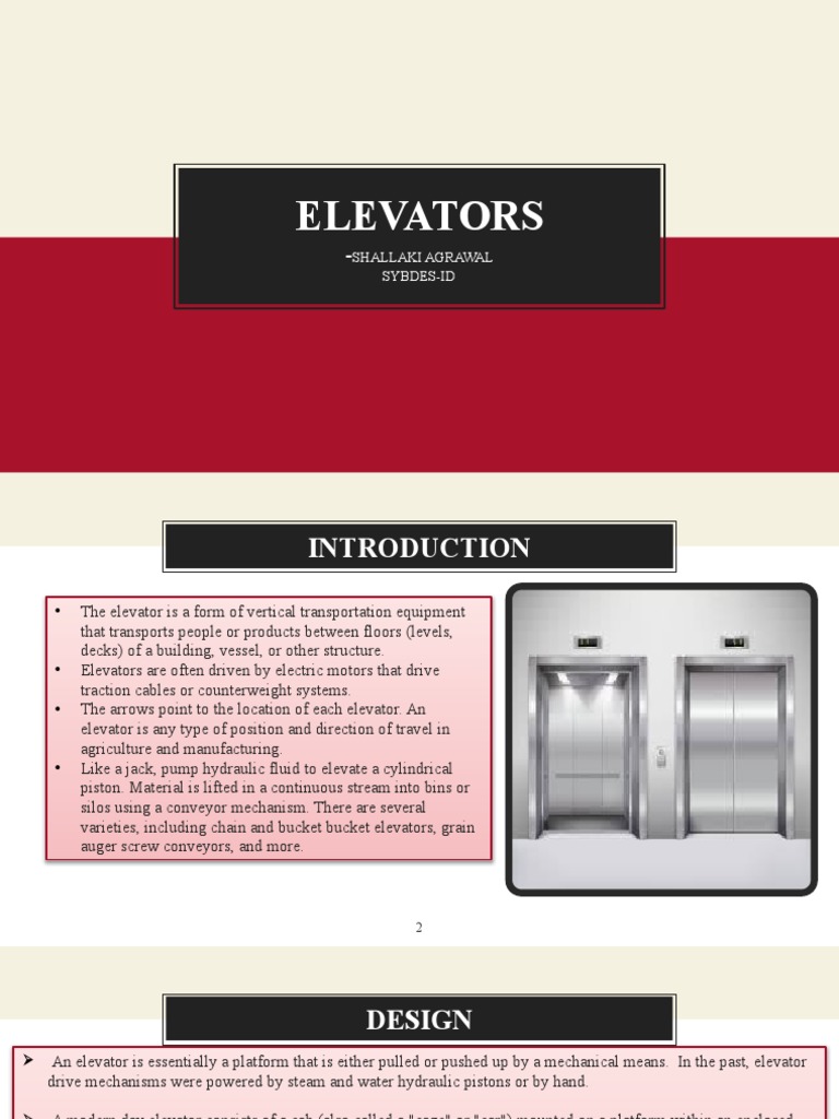 Elevators | PDF | Elevator | Equipment