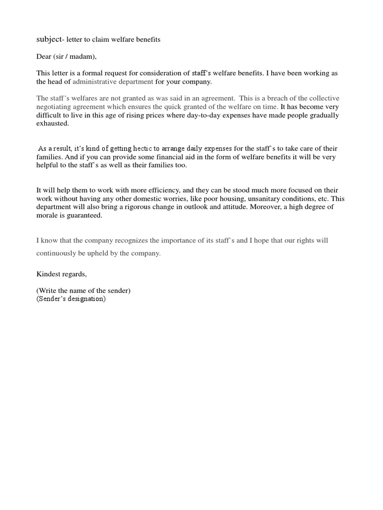 Sample Employee Complaint Letter Template | PDF