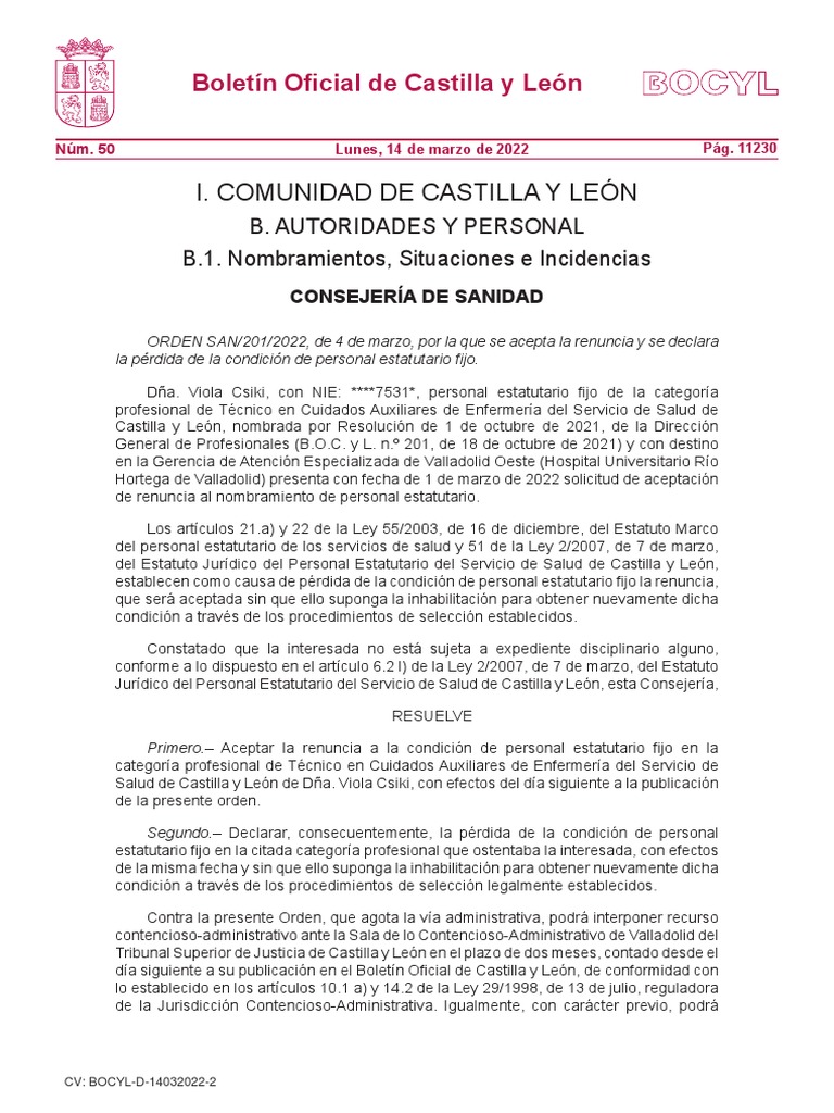 Bocyl D 14032022 2 | PDF | Ley Pública | Gobierno