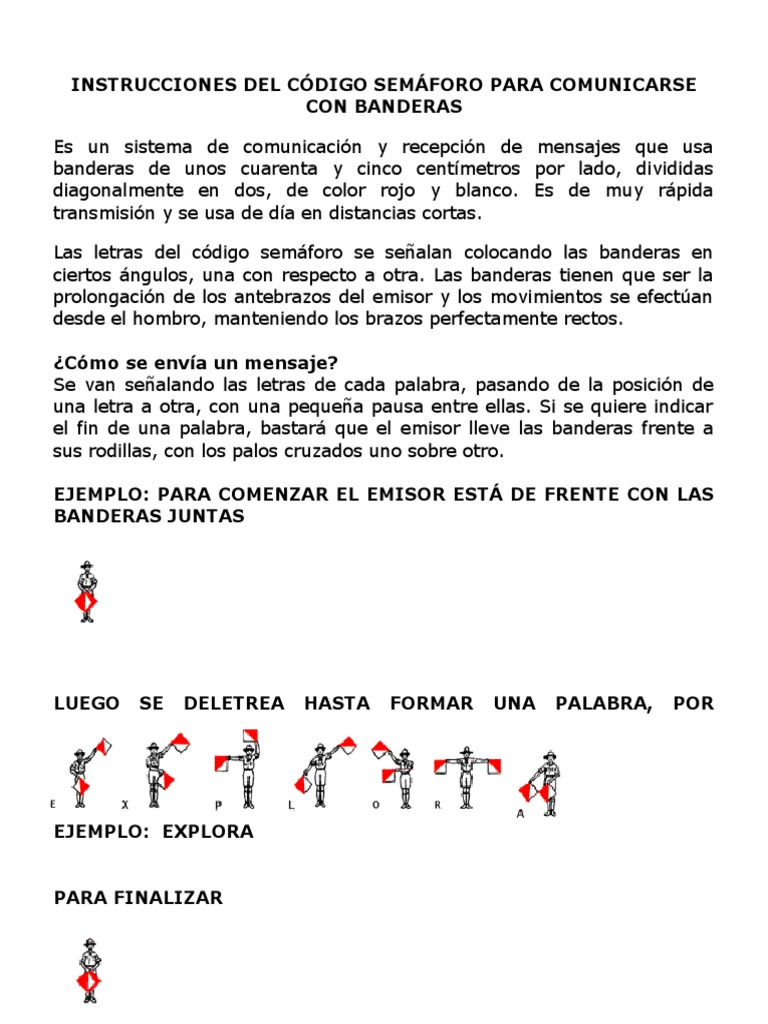 Código de Semáforo Con Banderas | PDF