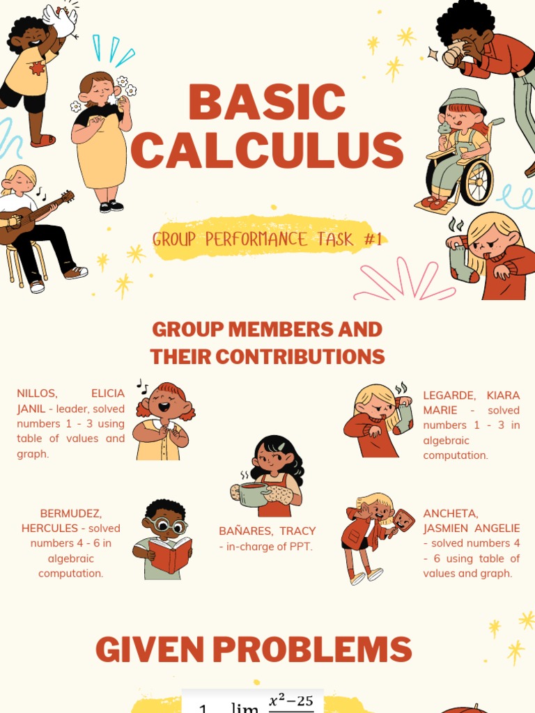Basic Calculus: Group Performance Task #1 | PDF | Mathematics | Applied Mathematics