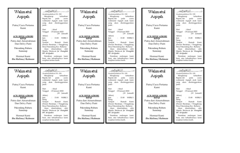 Undangan Rokok | PDF