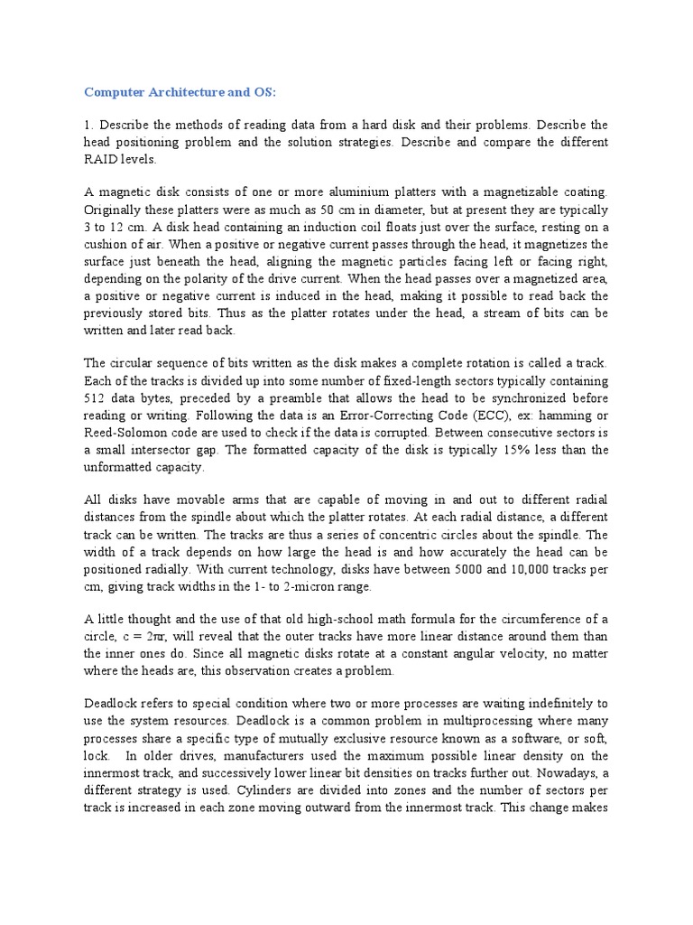 Disk Management and Memory Allocation | PDF | Solid State Drive ...