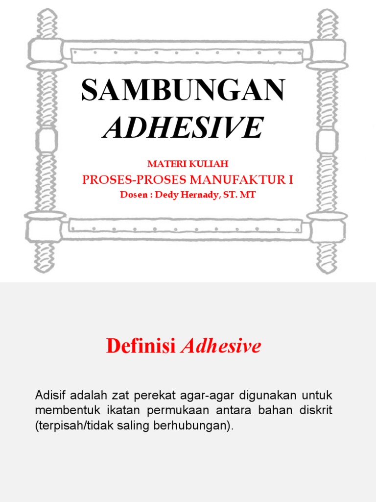 Sambungan Adhesive | PDF