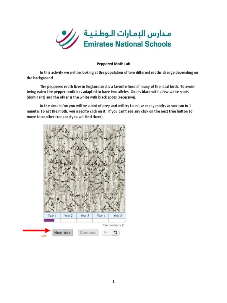 Peppered Moth Lab With Gizmo | PDF | Scientific Method | Hypothesis