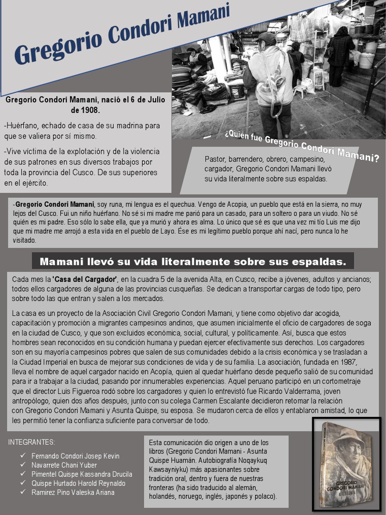 Gregorio Condori Mamani | PDF