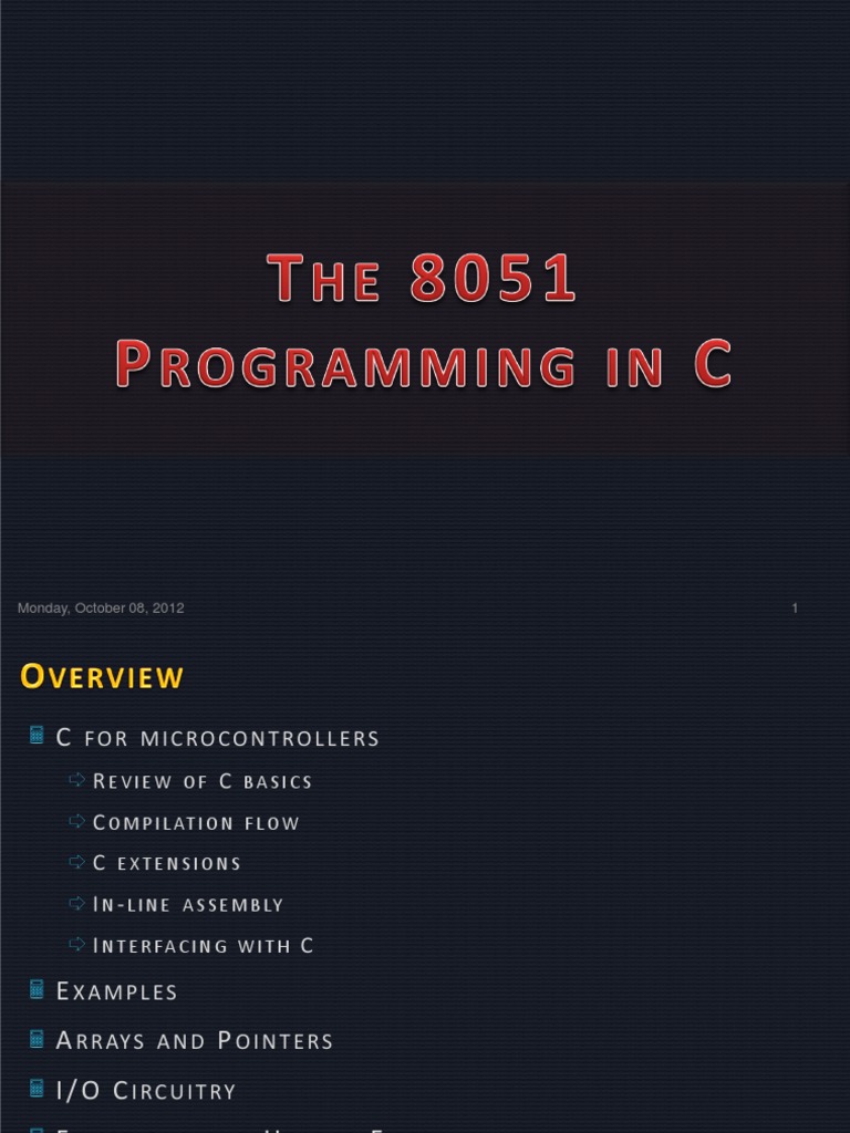 8051 C Programming | PDF | Pointer (Computer Programming) | Subroutine 8051 C Programming | PDF | Pointer (Computer Programming) | Subroutine