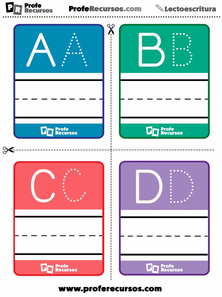 Tarjetas Abecedario Mayusculas | PDF