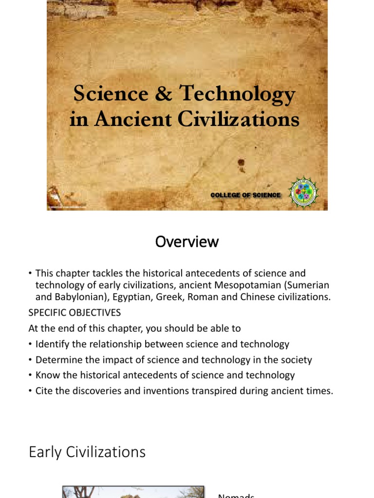 Science & Technology in Ancient Civilizations | PDF | Mesopotamia ...