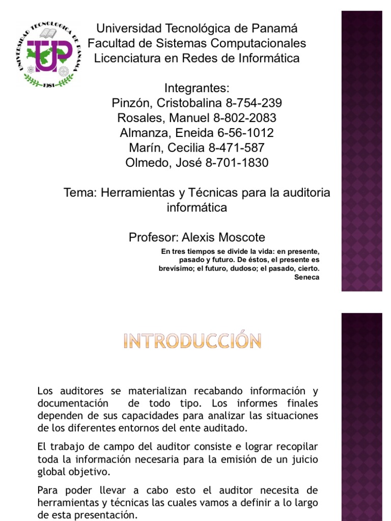 Tecnicas Auditoria Pdf Auditoría Contralor