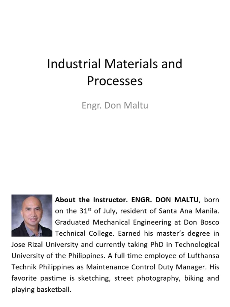 Industrial Material and Processes PDF | PDF | Clothing | Drill