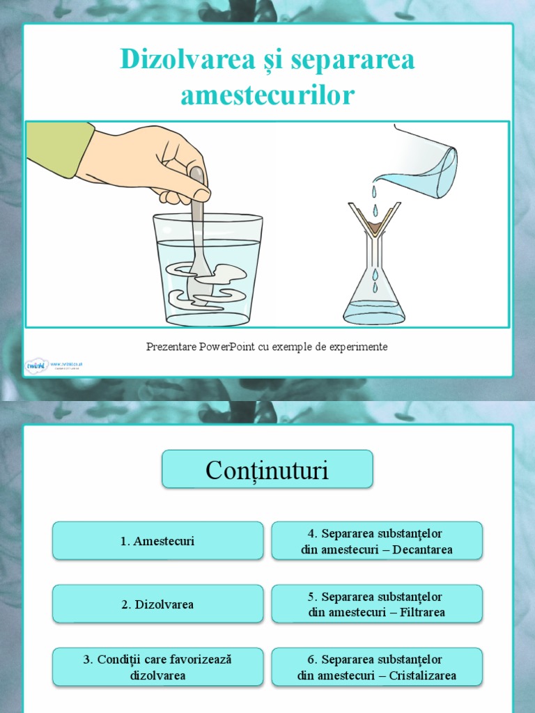 Ds 202 Dizolvarea Si Separarea Amestecurilor Prezentare Powerpoint ...
