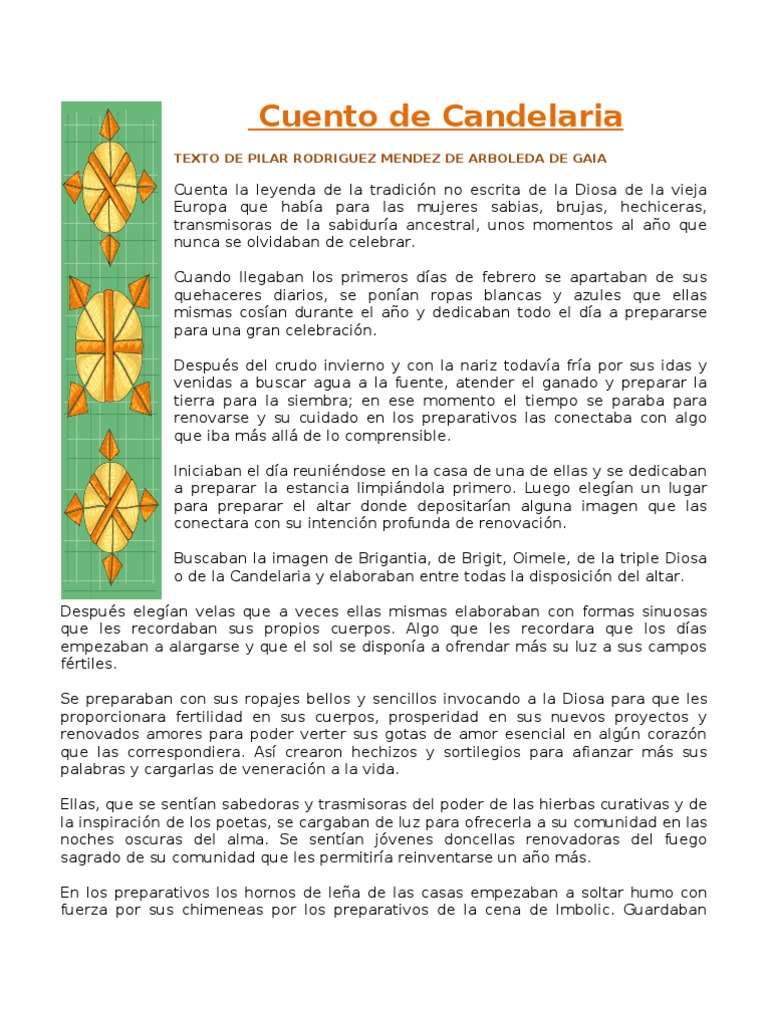 Cuento de Candelaria | PDF | Diosa