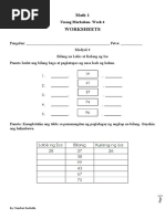 Math Grade 3 Activity Sheets Q1 Week 4 | PDF