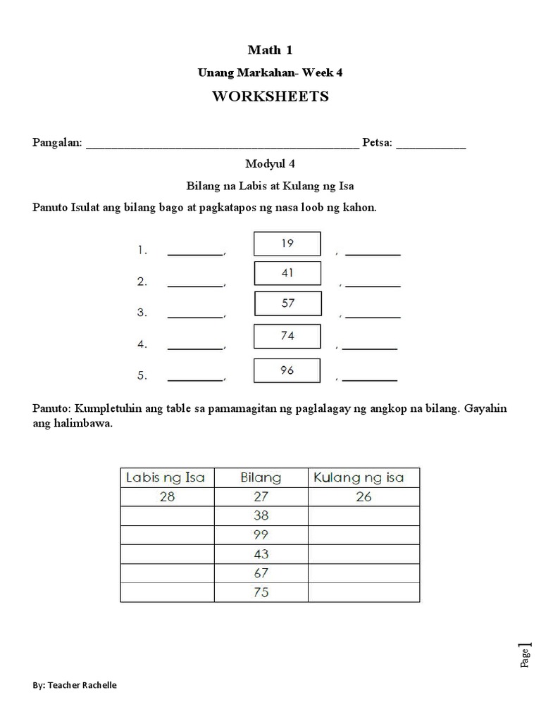 Math1 - Q1 - Week 4 | PDF