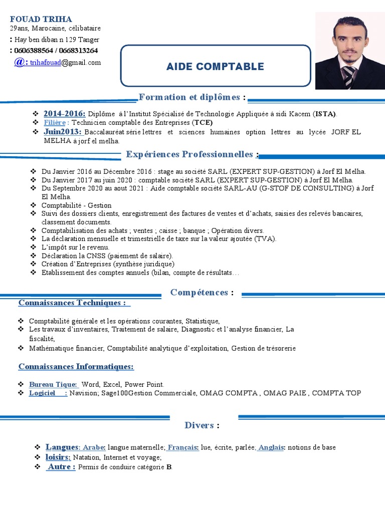Fiche Métier : Technicien Comptable | PDF | Finance et gestion monétaire
