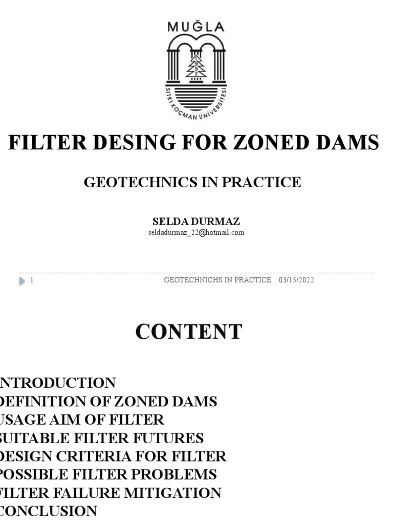 Filter Design For Zoned Dams | PDF | Soil Mechanics | Dam