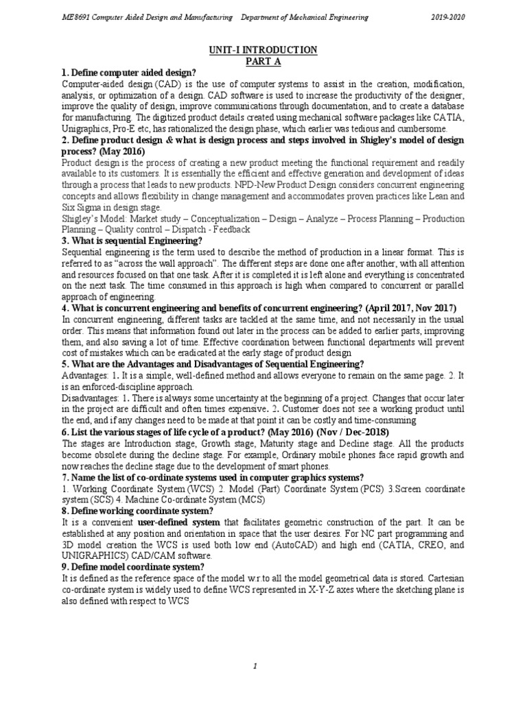 ME8691 CAD/CAM Question Paper | PDF | Numerical Control | Lean ...