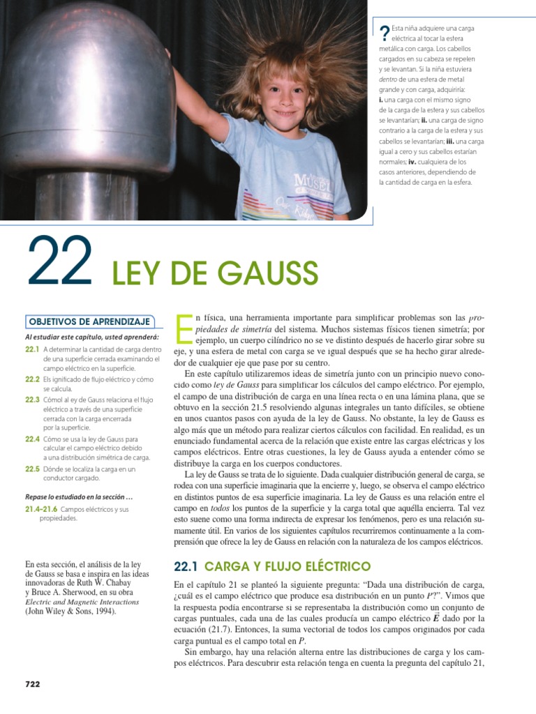 2.ley de Gauss | PDF | Campo eléctrico | Vector Euclidiano